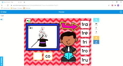 BOOM CARDS: SÍLABAS TRABADAS con TR | Spanish Blends | Digital by Ms ...