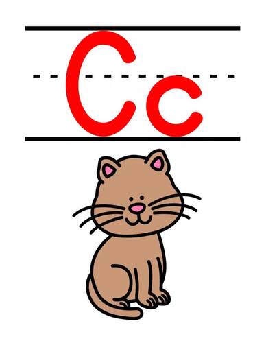 CKLA - Aligned Alphabet Posters / Letter Line - Plain or Black Border