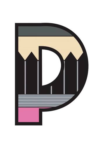 Bulletin Board Pencil Alphabet Set – Black Letters A–Z, Numbers by Mysnel