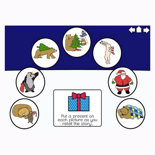 Bear Stays Up for Christmas Book Companion | Boom Cards for Speech