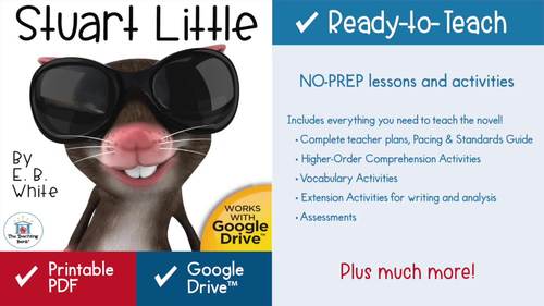 Stuart Little Novel Study Book Unit by The Teaching Bank | TPT