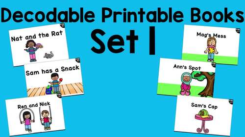 Decodable Readers Science of Reading Jolly Phonics Compatible Set 1