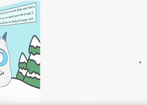 Feed the Yeti Articulation Boom Cards by Gab with Gab | TPT