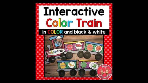 Interactive Color Train for Preschool, Kindergarten & Special Education