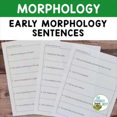 Morphology Activities Sentences with Prefixes, Suffixes, Roots for ...
