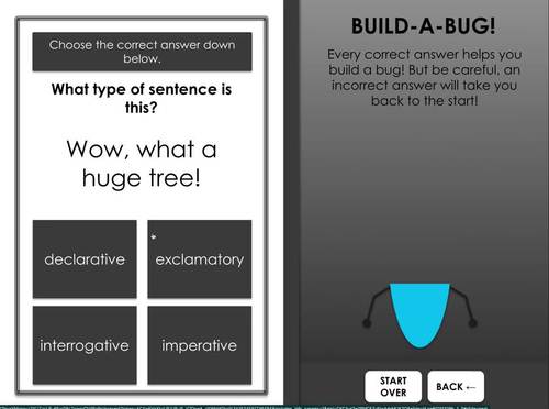 4 Types of Sentences Grammar Game for PowerPoint ™ by Bright Minds Engaged