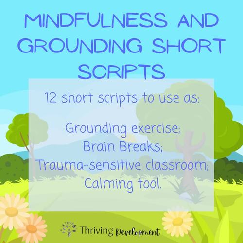Short Mindfulness & Grounding Scripts: 12 Anxiety| Anger| Trauma ...