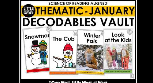 Thematic (January) Decodable Books - From the Decodables Vault | TPT