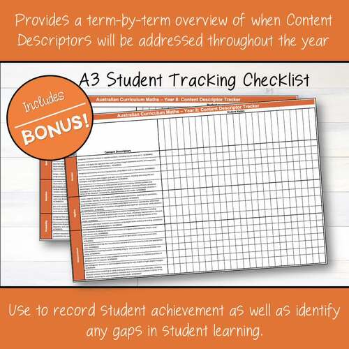 V9 Australian Curriculum MATHEMATICS Content Descriptor Overviews - Year 8