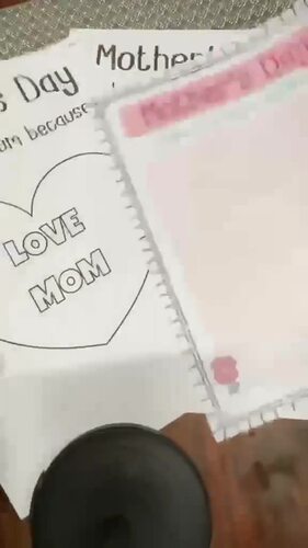 Mother’s Day 3D Flip Window Craft | I love my mom because Writing Activity