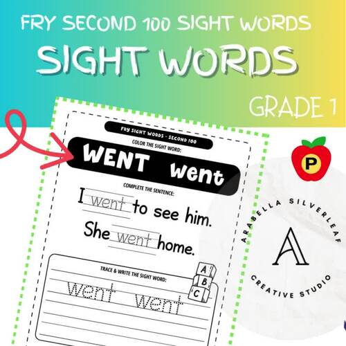 Grade 1 Literacy Excellence: FRY'S SECOND 100 Sight Word Activity ...