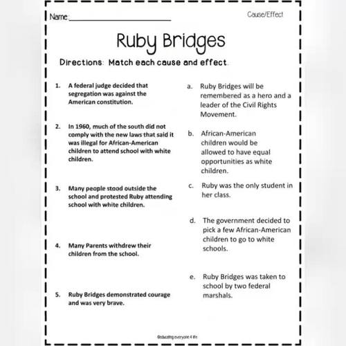 Ruby Bridges by Educating Everyone 4 Life | TPT