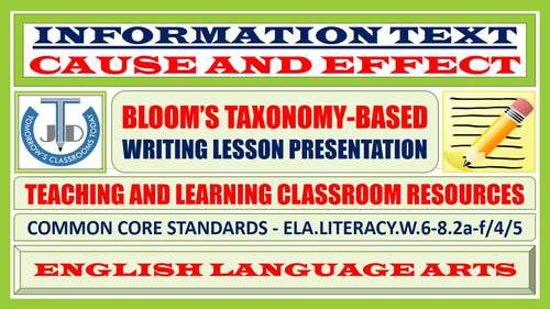 CAUSE-EFFECT - INFORMATION TEXT - BUNDLE by JOHN DSOUZA | TPT