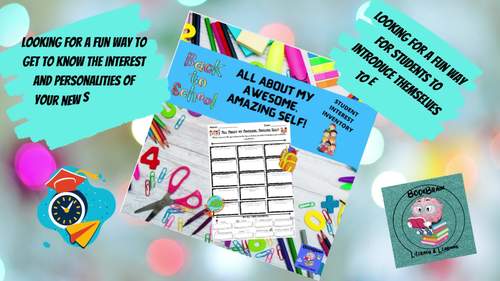 Back to School - My Awesome, Amazing Self Interest Inventory!! | TpT