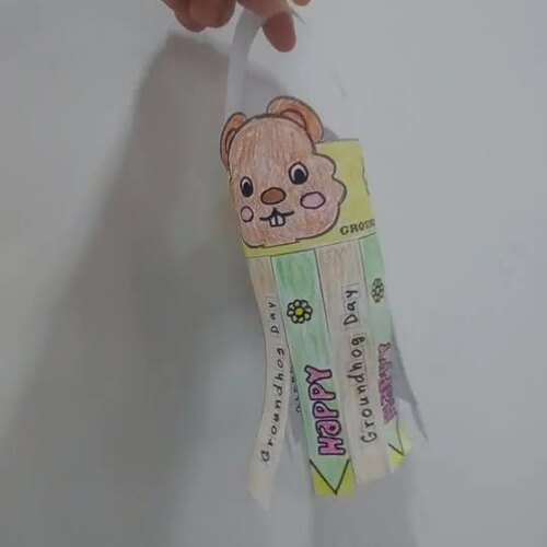 Groundhog DAY Craft Winsock Activity-Coloring Writing Activities ...