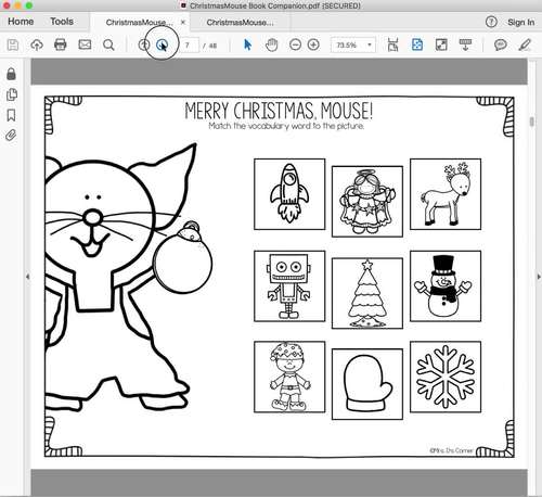 Merry Christmas, Mouse! Book Companion + Adapted Piece Book Set | TPT