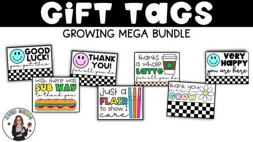 Back to School | Students | Staff | Teachers Gift Tags - Growing Bundle