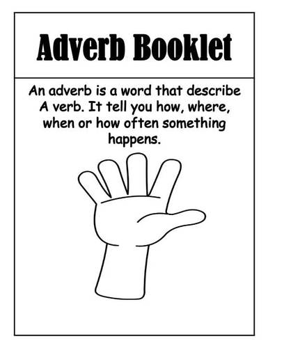 Adverb worksheet how where when and how often. by Diverse Tutors