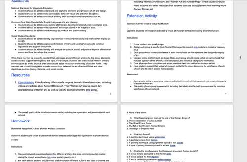 Ancient Roman Art Lesson Plan + Slides Grades 3-8 by Teach Art History