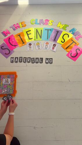 'MATERIAL WORLD' PROPERTIES OF MATERIALS SCIENCE POSTERS DISPLAY