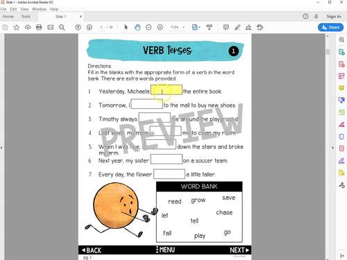 April NO PRINT Language Pack Interactive PDF With Print Option by Stacy ...