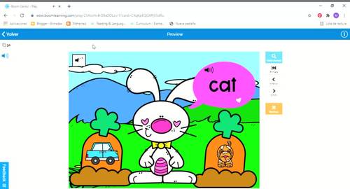 BOOM CARDS Spring: READING CVC WORDS Distance Learning by Ms Herraiz
