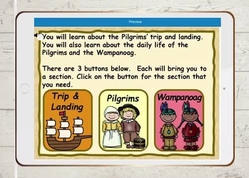 Reading Comprehension: Pilgrims & the Wampanoag - BOOM CARDS | TPT