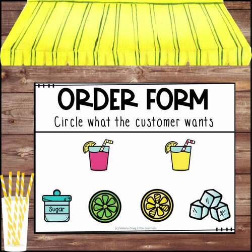 Lemonade Stand Dramatic Play Center Kit for Preschool & Kindergarten