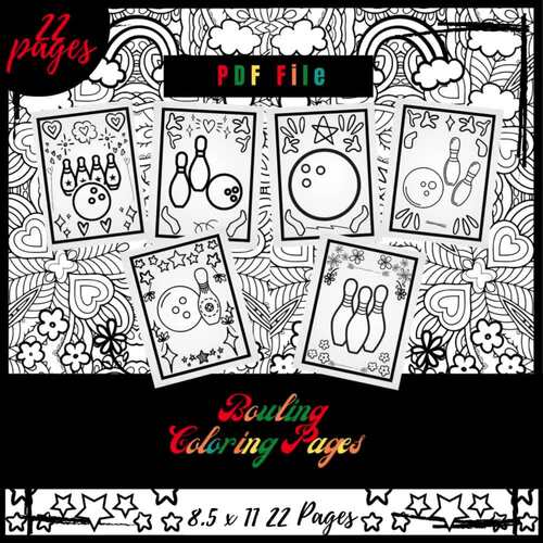 bowling coloring book
