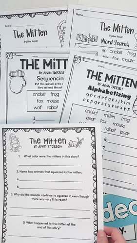 The Mitten Tresselt Read Aloud Book & Activities Reading Comprehension ...