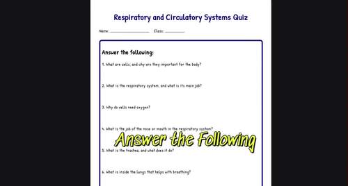 Circulatory and Respiratory Systems : Aligned with Elevate Science Grade 4