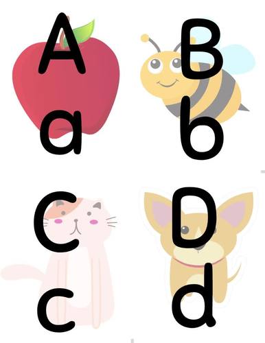 iMC Level one, Alphabet Cards, VIPKID by Amanda Panda Teacher | TPT