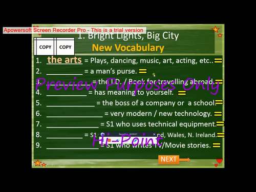 "Flash on English" Elementary (ELI) Unit 1 PowerPoint for Course Book ...