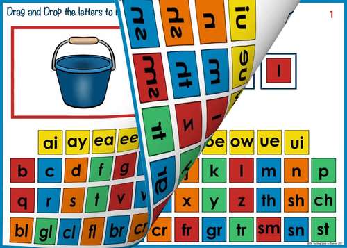 Vowel Team Sounds Build a Word Digital Google Slides Distance Learning