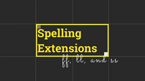FF LL SS Floss Rule Orton Science of Reading Spell "ff" "ll" "ss" SOR ...