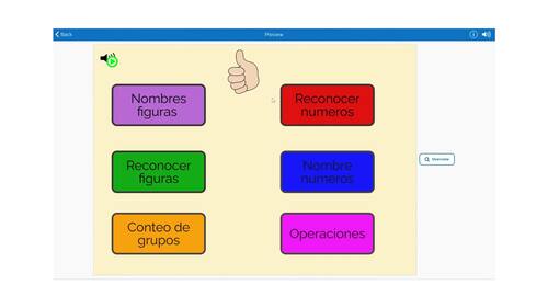Pre-k Spanish Math Practice 3 Boom Cards™ - Numbers, Shapes and Problem ...