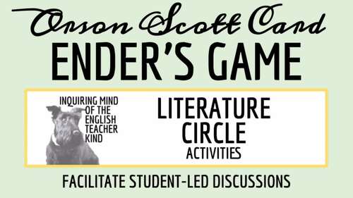 Ender's Game by Orson Scott Card Literature Circle Activities (Printable)