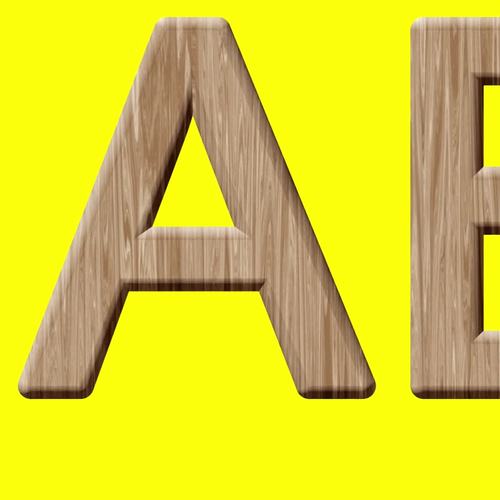 Uppercase Wood Alphabet Letters And Numbers - KG 3D Toy Text PNG Printables