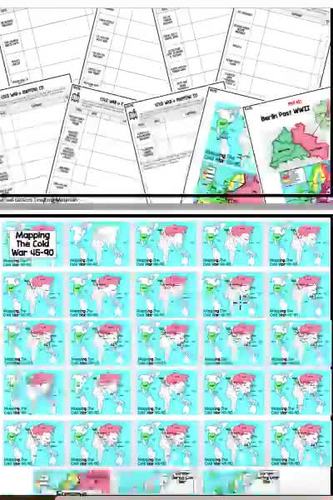 Cold War Map Activity, PowerPoint Guided Mapping, Mapping the Cold War ...
