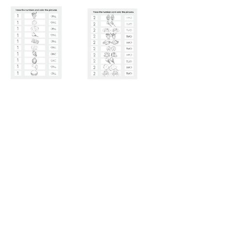 Writing Numbers 1-10 | Tracing Numbers 1-10 | Color Worksheets sweets ...