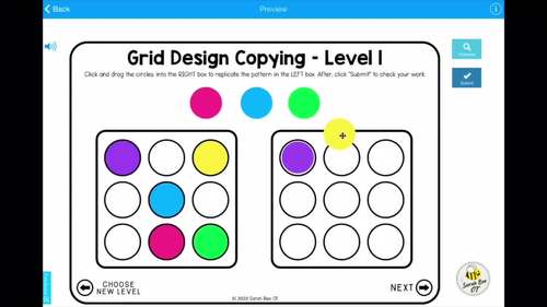 Spatial Relations Design Copying BOOM CARDS™ for Teletherapy by Sarah ...