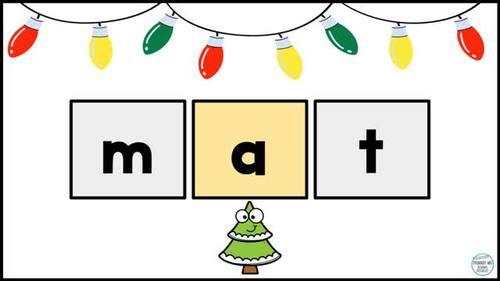 Christmas Phonics | CVC Digital Blending Boards | Google Slides ...