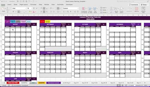 SMART Lesson Planning template for MS & HS 24-25 School Year | TPT