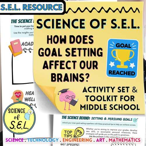 Science of Goal Setting: Middle School SEL January Activity New Year 2025