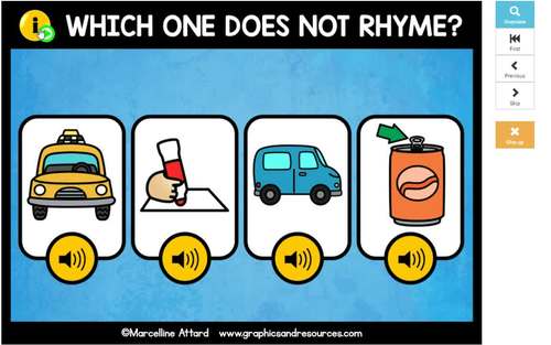 RHYMING BOOM CARDS PHONOLOGICAL AWARENESS ACTIVITY KINDERGARTEN DIGITAL ...