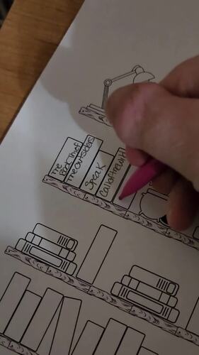 Wizard Themed Monthly Reading Log with Parent Signature and Bookmarks