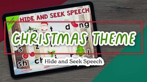 Hide & Seek Speech - Articulation Game - Christmas Theme - PPT & Boom ...