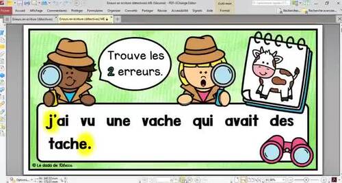 Repérer des erreurs (détectives) by Le dada de Rébecca | TPT