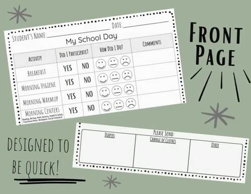 Daily Log for Special Education – Editable Canva Template + Printable PDF