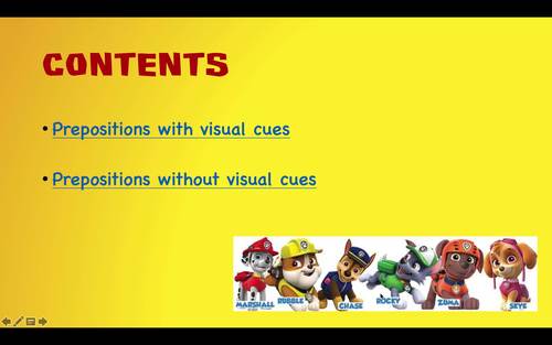 Paw Patrol Prepositions & Open-Ended Game by Bubbly Babbly Speechie